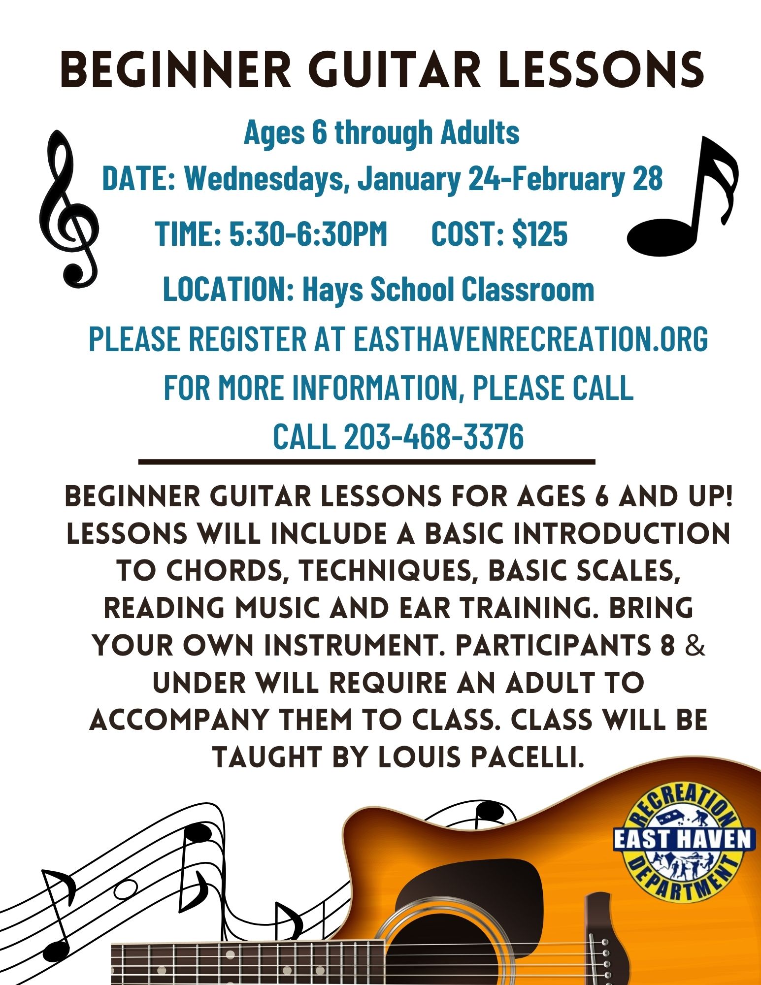 East Haven Recreation Department: Online Registration by MyRec.com ...